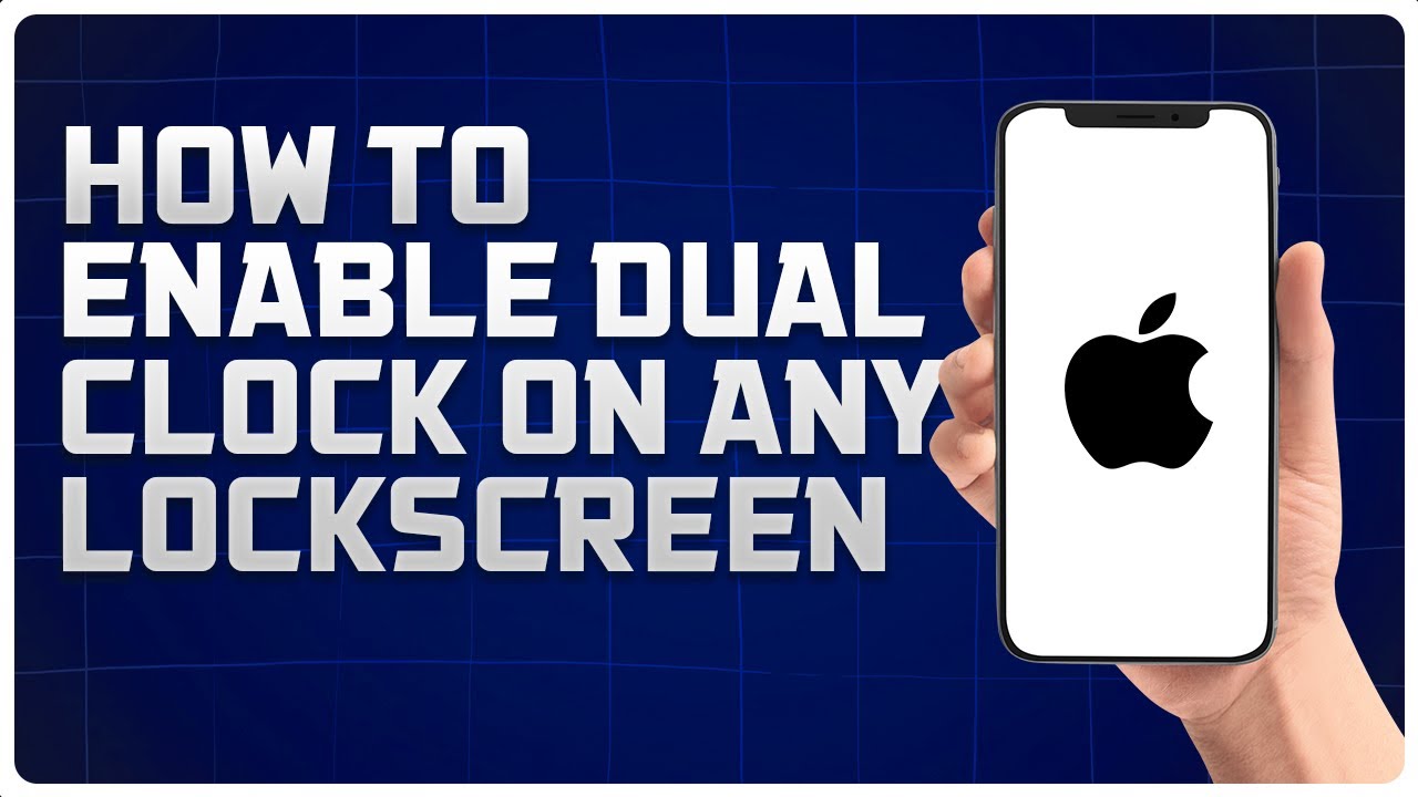 How to Enable Dual Clock on any iPhone Lockscreen iOS 17 [easy] - YouTube