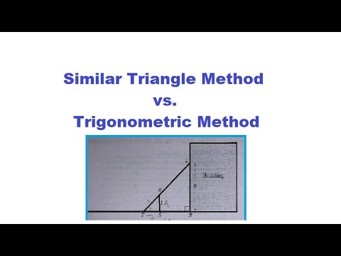 Similar Triangles Method vs Trigonometric Method - YouTube