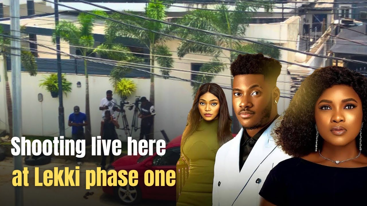 Mr Chidi dike shooting new movie live here at Lekki phase one Lagos ...