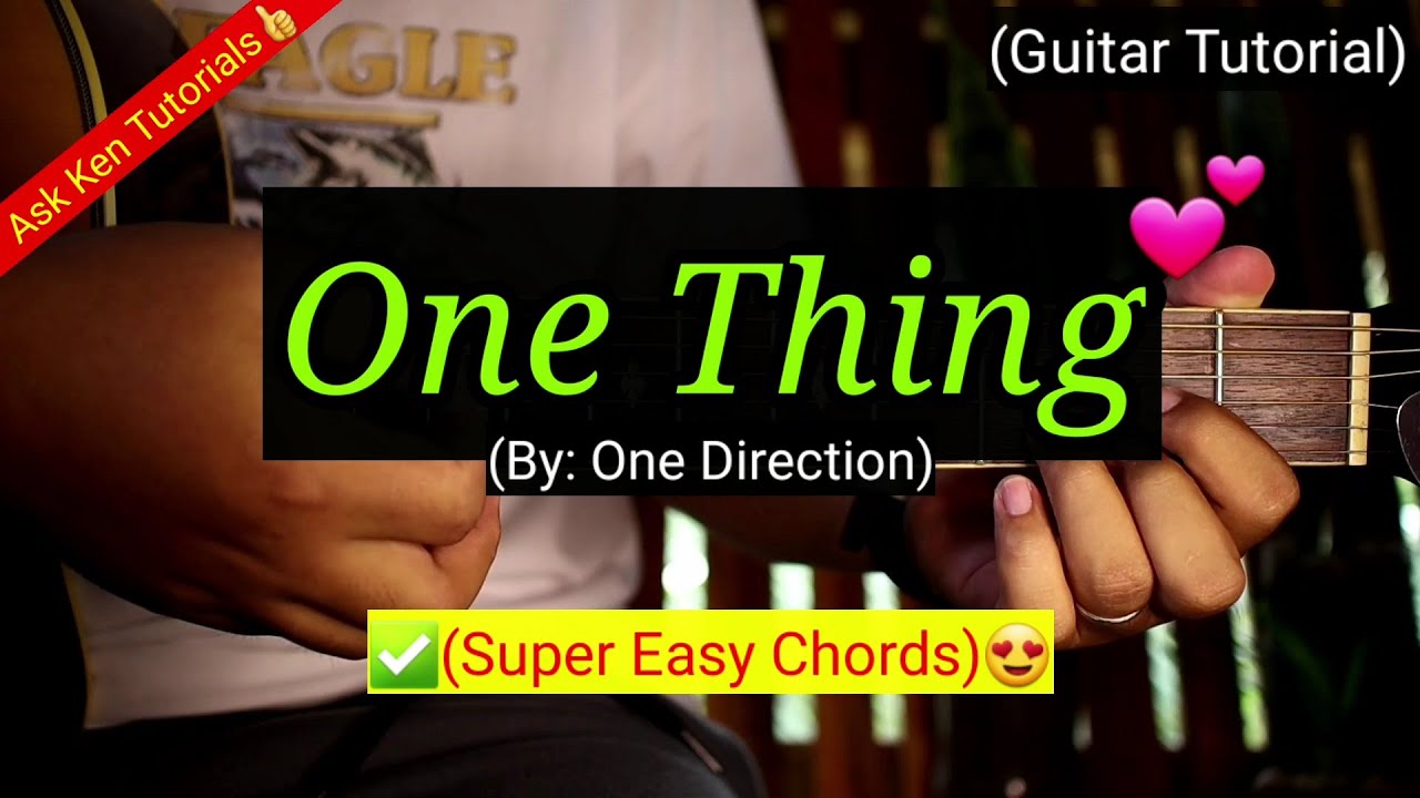 One Thing - One Direction (Super Easy Chords) | (Guitar Tutorial) - YouTube