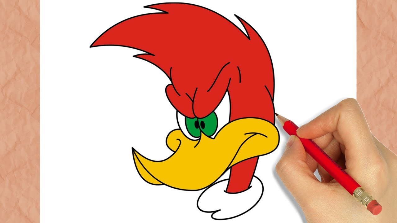 Como desenhar o Pica-Pau Fácil (passo a passo) - YouTube