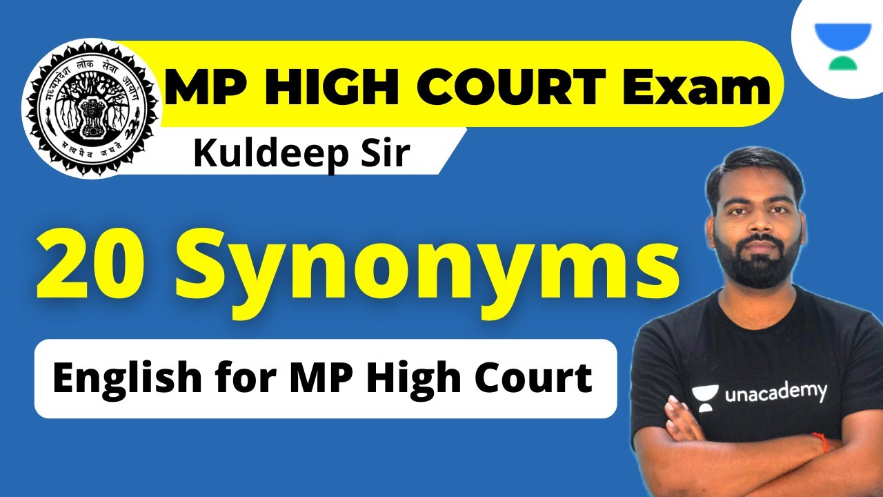 20 Synonyms | Grammar & Vocabulary for MP High Court Exam | MP High ...
