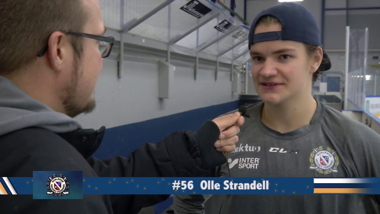 #56 Olle Strandell efter Borlänge HF-Köping i ATG Hockeyettan - YouTube