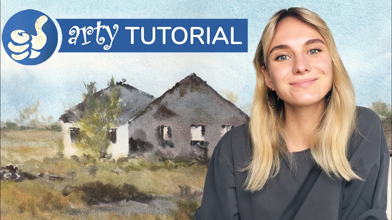 Painting a rural landscape in Armenia, with Dani Watercolors - YouTube