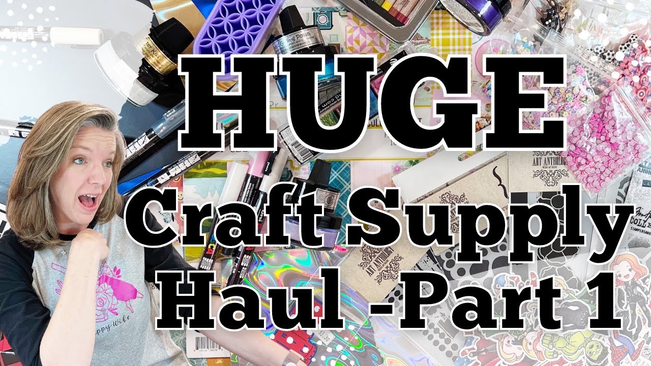 HUGE Craft Supply Haul || Part 1 || Stamp & Scrapbook Expo - YouTube