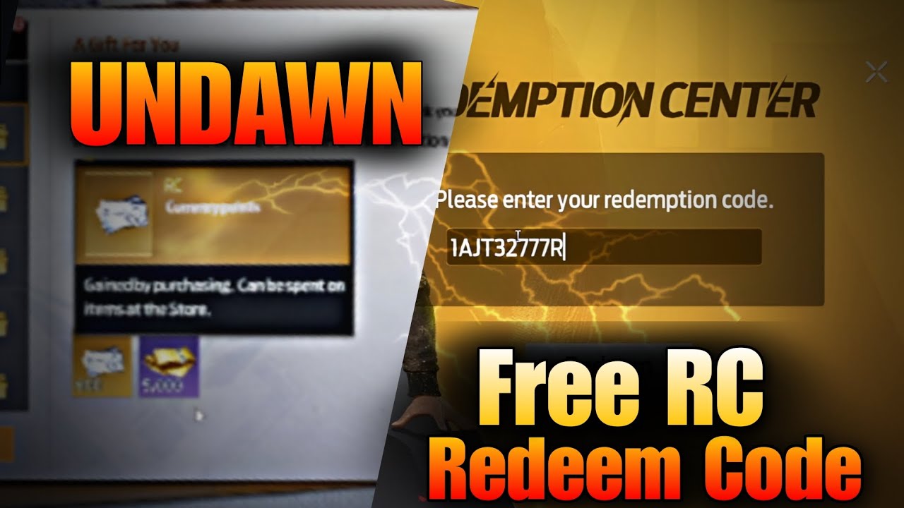 Undawn New Redeem Code Free RC and Coupons #undawn - YouTube