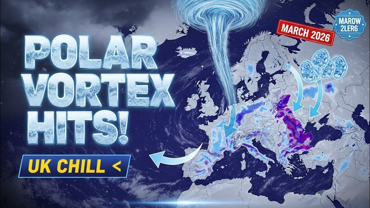 Polar Vortex Lobe Hits Europe: Snow Maps & UK Chill March 2026! - YouTube