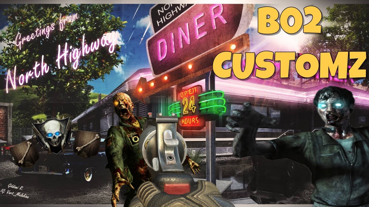 DINER CUSTOM ZOMBIES MAP SHOWCASE - YouTube