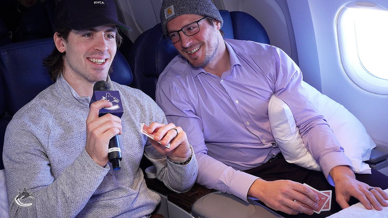 Conor Garland Tours Air Canucks - YouTube
