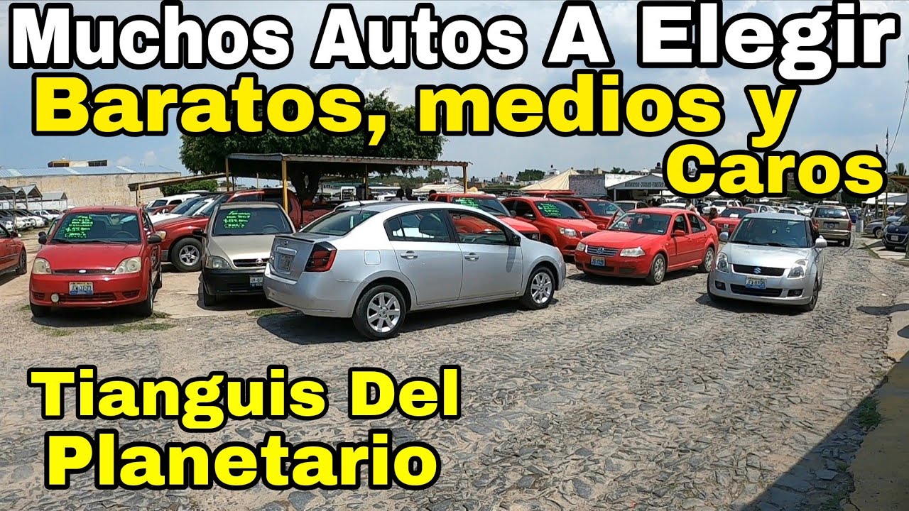Muchos autos a elegir baratos medios y caros tianguis el planetario ...