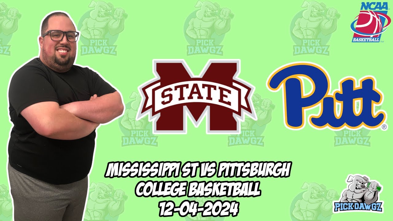 Mississippi State vs Pitt 12/4/24 Free College Basketball Picks and ...
