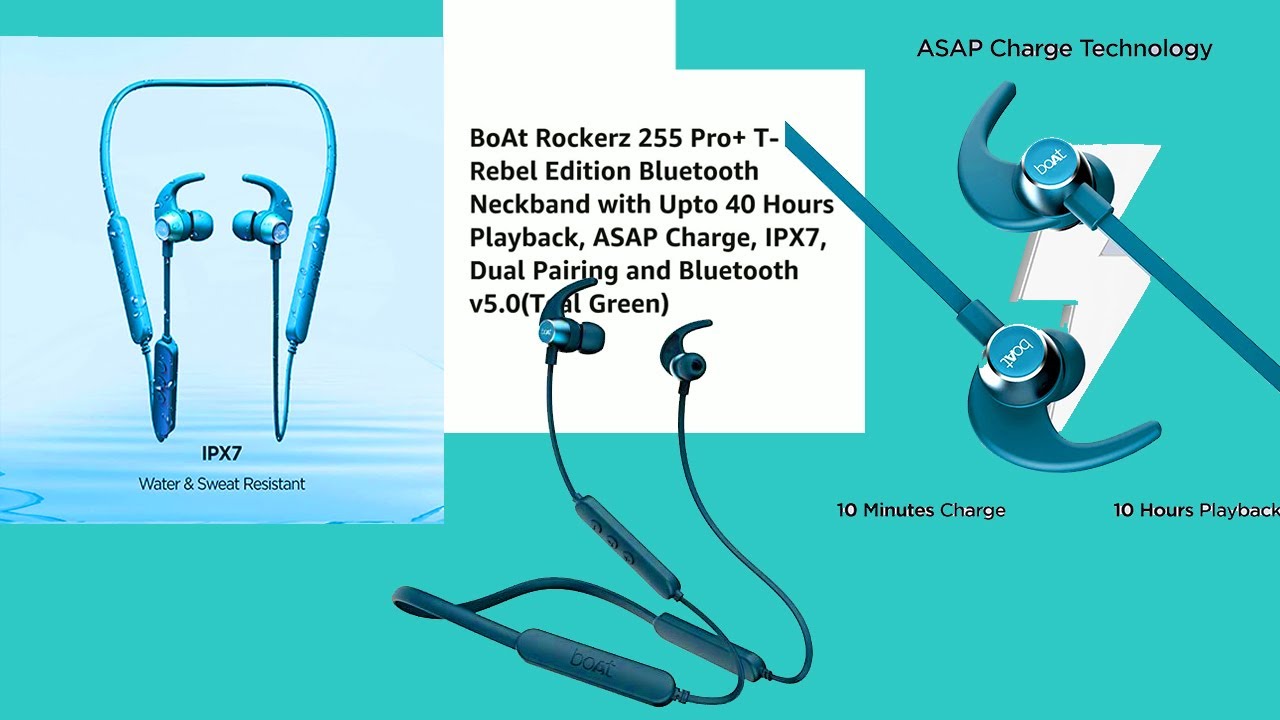 boAt Rockerz 255 Pro+ Bluetooth Neckband Unboxing Or Review in hindi ...