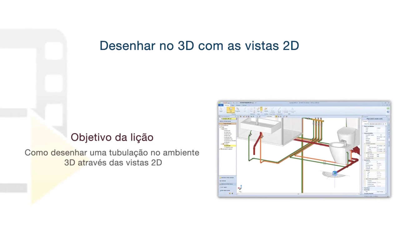 Vídeo Tutorial de Edificius MEP - Desenhar no 3D com as vistas 2D - ACCA software - YouTube