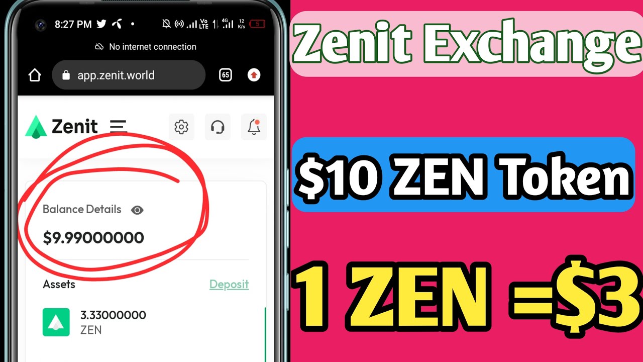 Zenit Exchange থেকে Instanly $10 ডলার ZEN Token || 1 ZEN = $3+ সেল করুন ...