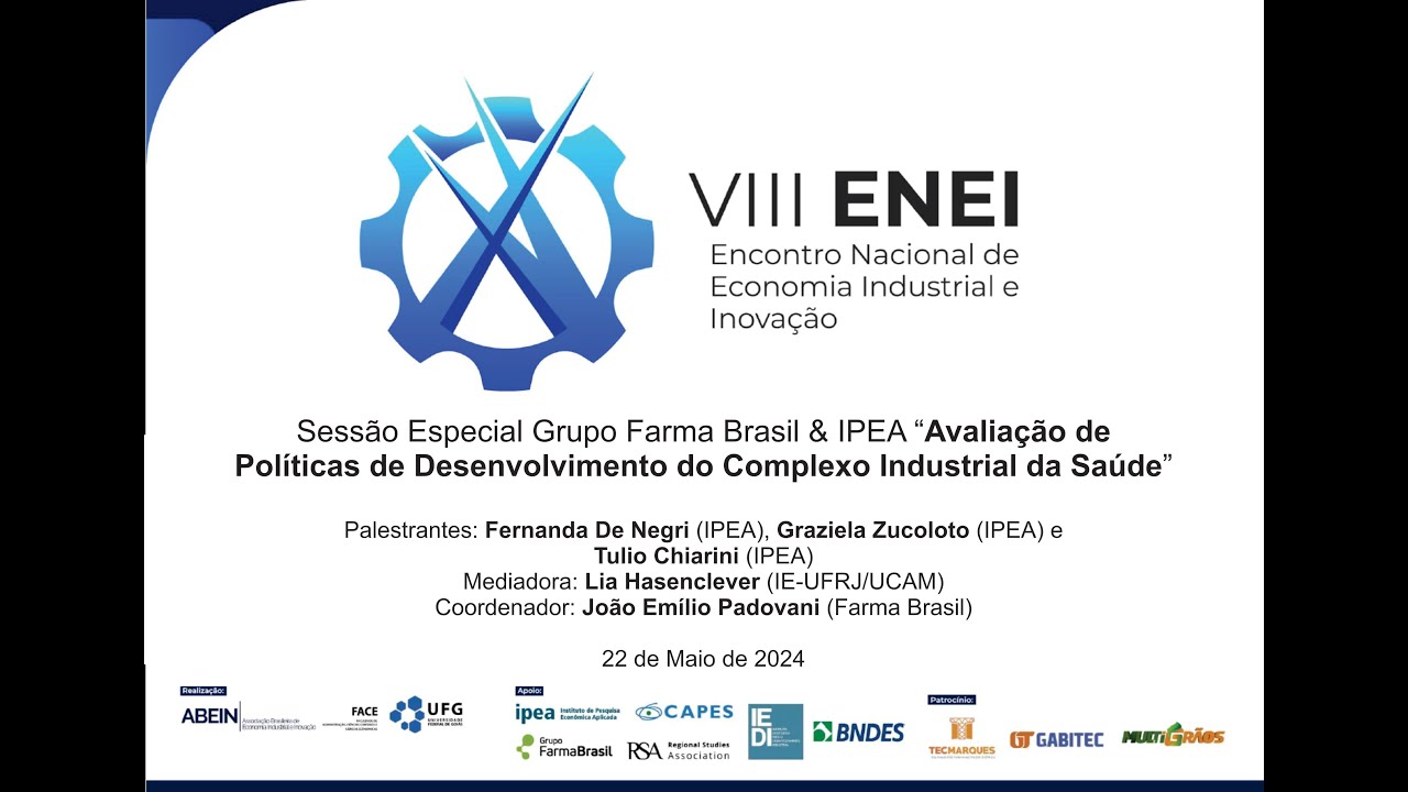 Sessão Especial Grupo Farma Brasil & IPEA - YouTube