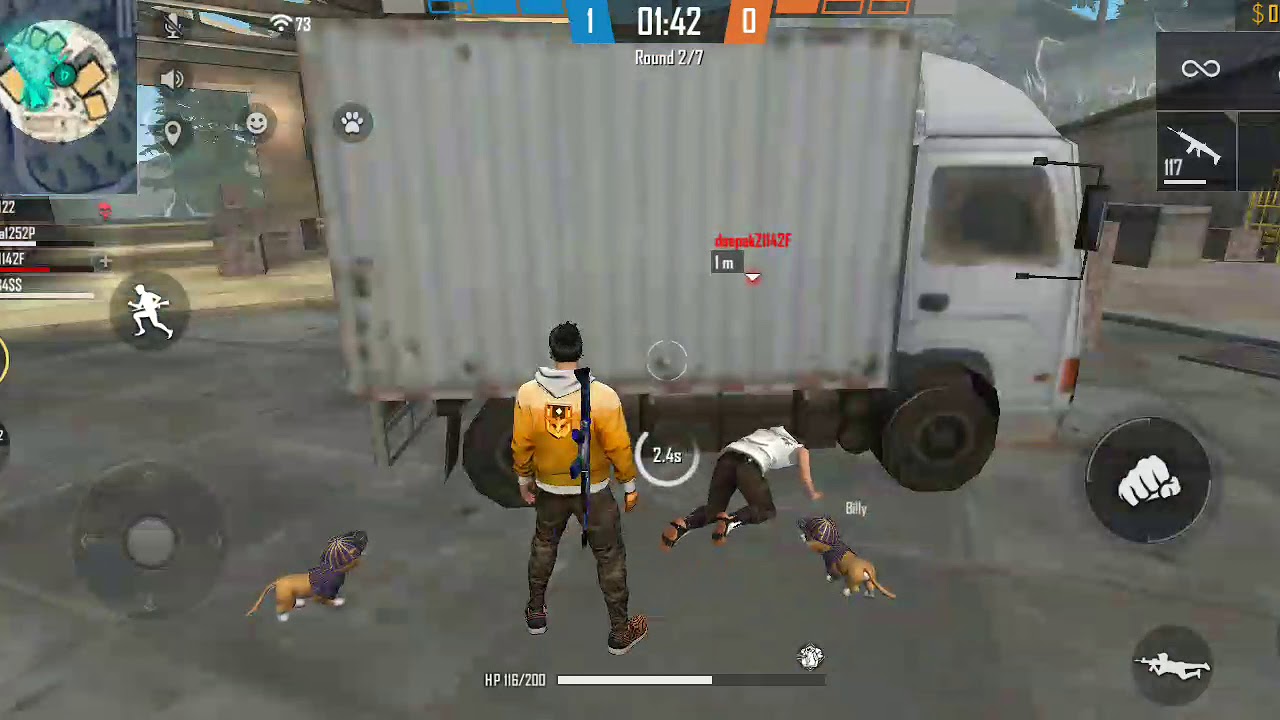 Free fire chash squad fight - YouTube