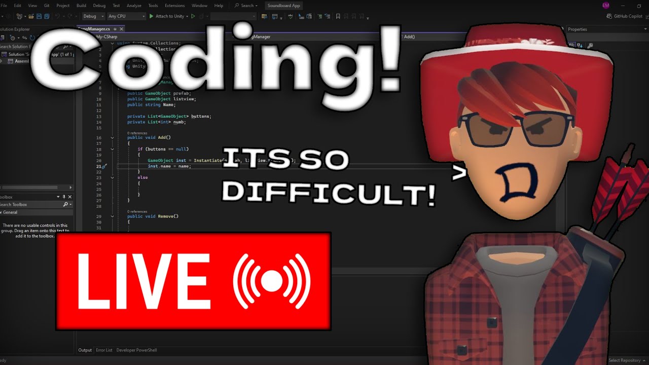 Coding My Music App For Live Streams! Part 2 - YouTube