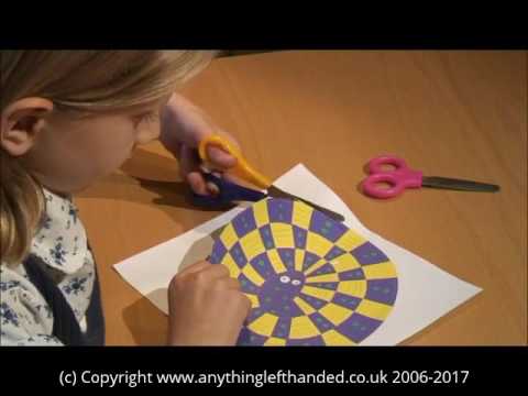 Using scissors left-handed - problems and solutions - YouTube
