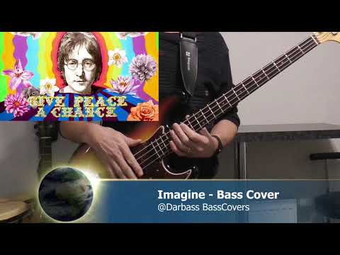 [John Lennon] Imagine - Bass Cover / Bass Line for Beginners 🎧🕊 (with ...
