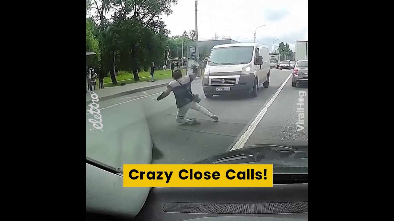 Crazy Close Calls! Funny Fails - YouTube