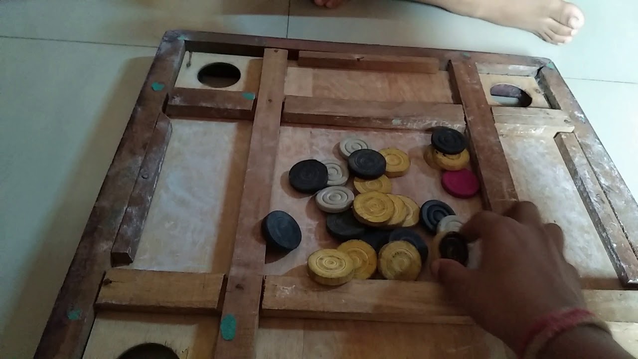 how to play back side carrom board - YouTube