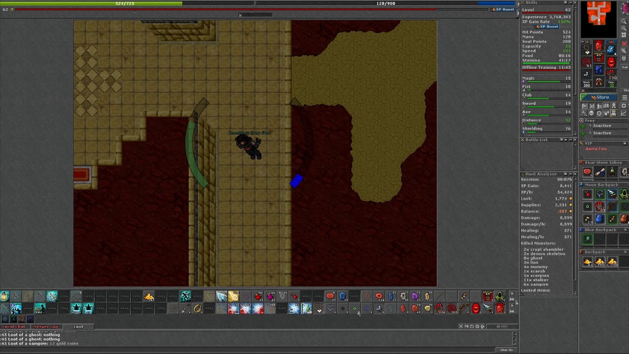 Tibia - Ankrahmun vampire cave 02 - YouTube