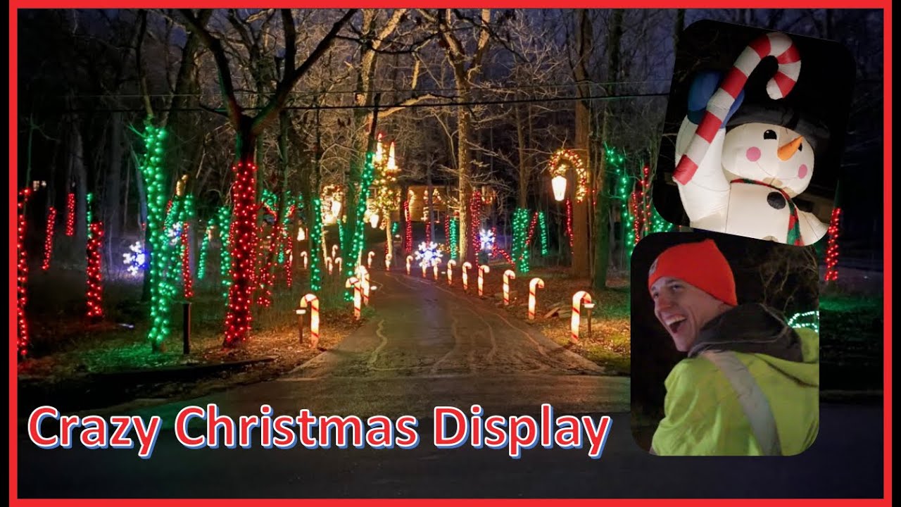 He Fell Off A Ladder - Awesome Christmas Display - YouTube