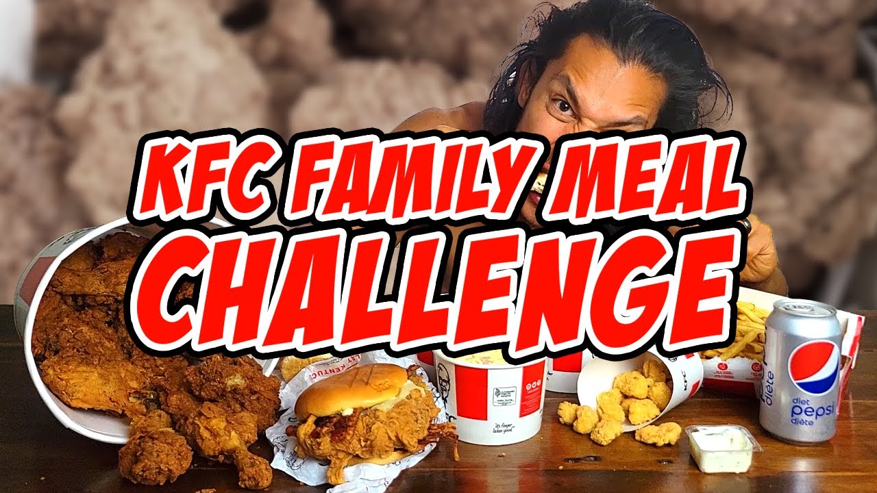 THE ENTIRE KFC FAMILY MEAL CHALLENGE | 6500+ CALORIES (Serves 8 People ...