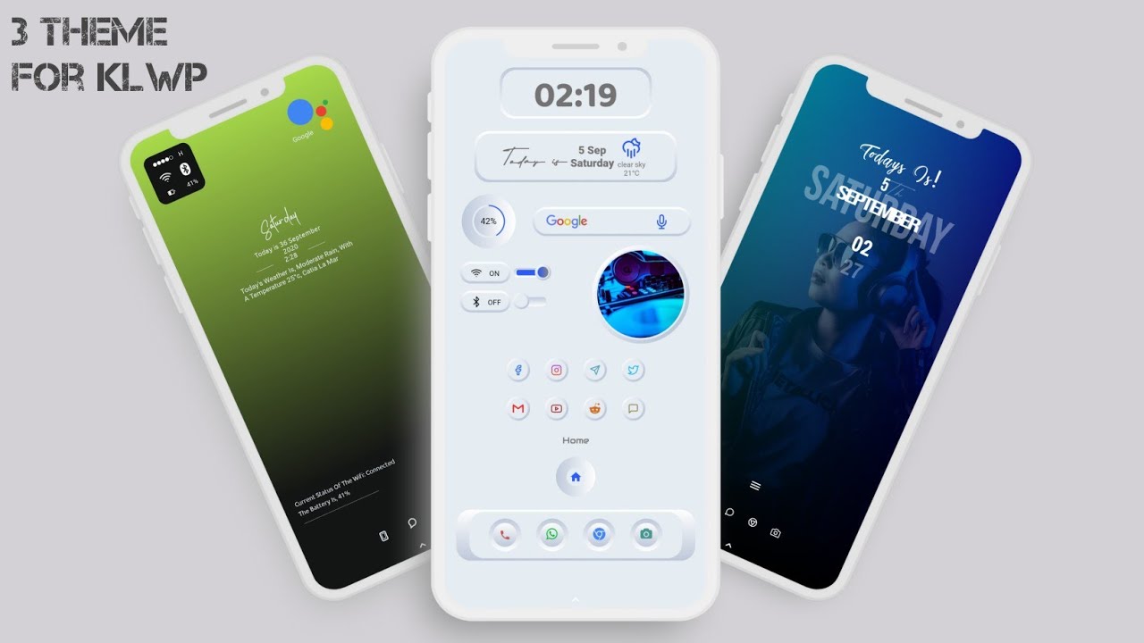 Personalización Extrema de Android, 3 Themes para Klwp... - YouTube