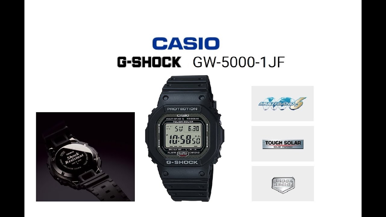카시오 지샥 GW-5000 리뷰 ┃ CASIO G-SHOCK GW-5000 REVIEW - YouTube