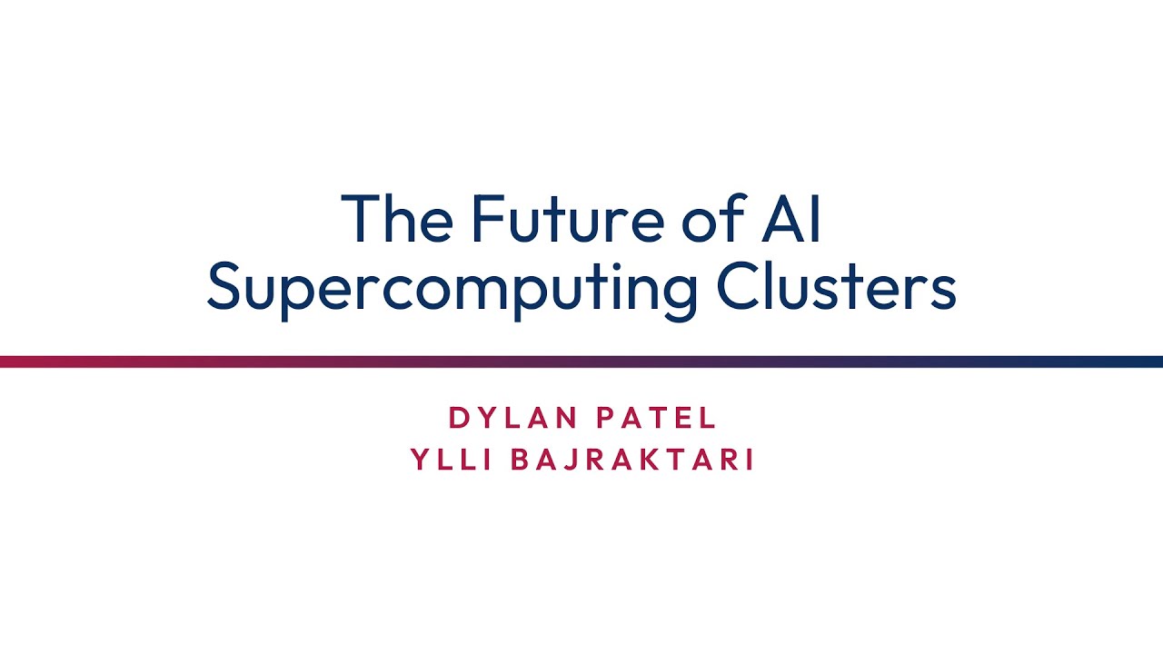 The Future of AI Supercomputing Clusters - YouTube