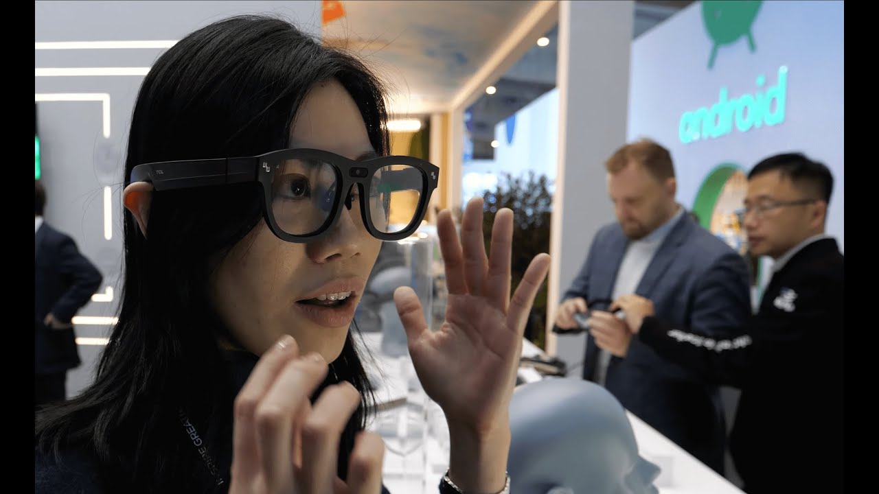 TCL RayNeo X2 microLED AR smart glass with Qualcomm XR2, binocular, TCL NXTWEAR S with TCL AR ...