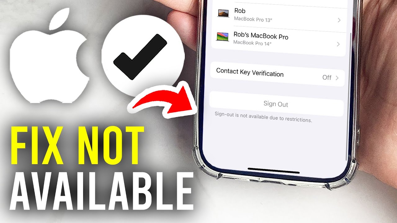 Fix Apple ID Sign Out Is Not Available Due To Restrictions - Full Guide ...