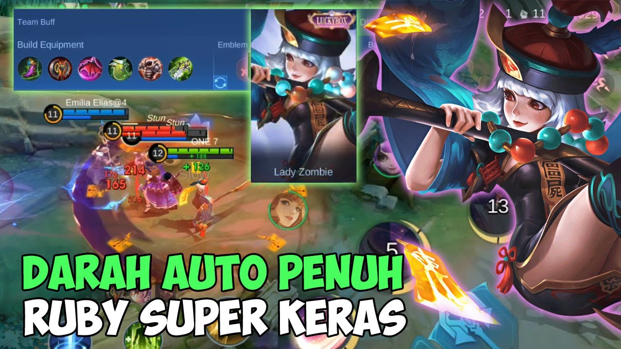 Push Rank Solo Pakai Ruby Skin Lady Zombie ! Menuju Top Global Ruby ...