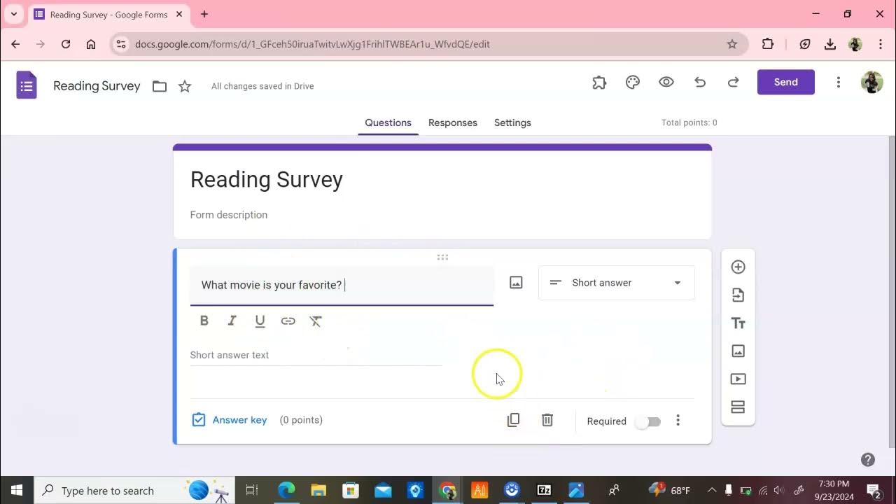 Explaining how to create Google form - YouTube