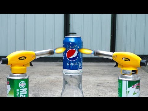 EXPERIMENT: GAS TORCH VS PEPSI