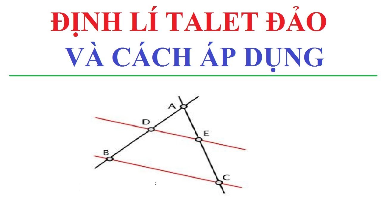 ĐỊNH LÍ TALET ĐẢO VÀ CÁCH ÁP DỤNG ĐỊNH LÍ TALET ĐẢO VÀO BÀI TẬP TAM ...
