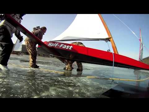 Half Fast and Half Sunk: A Gambit iceboat finds thin ice. - YouTube