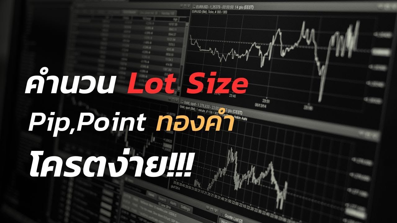 การคำนวนณ lot size และ pip ทองคำ อย่างง่าย - YouTube
