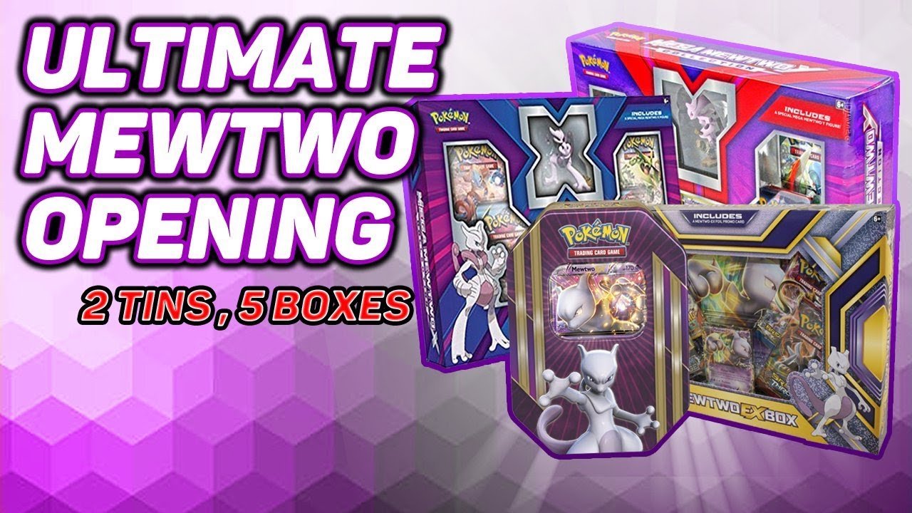 ULTIMATE MEWTWO OPENING| Opening 5 Boxes 2 Tins of Mewtwo EX/Mewtwo Y ...