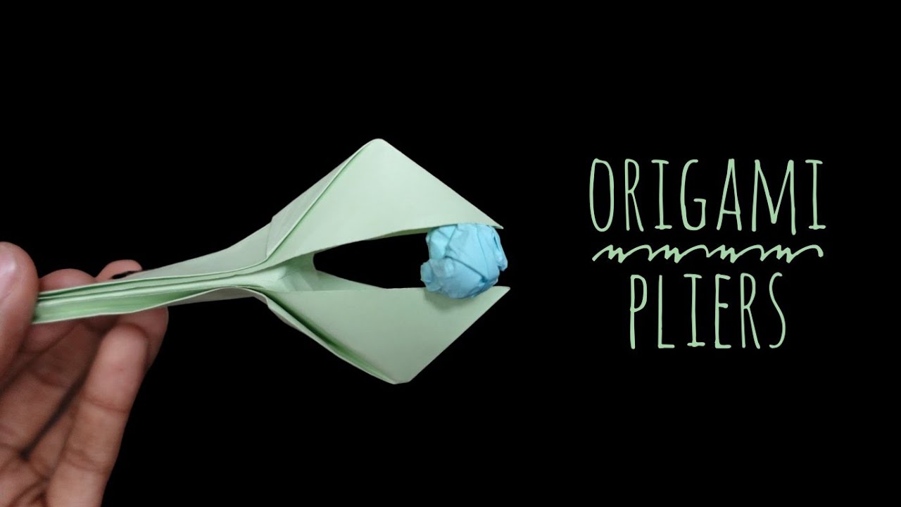 How to make origami pincers/origami pliers EASY - YouTube