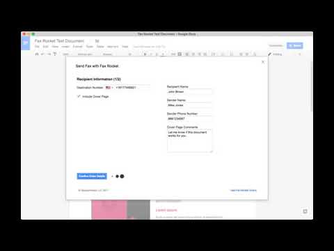 Fax Rocket for Google Docs - YouTube