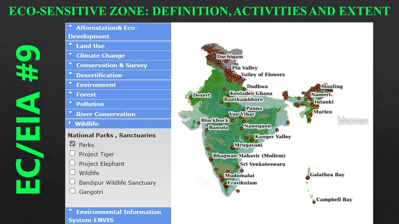 102 || Eco-Sensitive Zone: Definition, Activities and Extent - YouTube