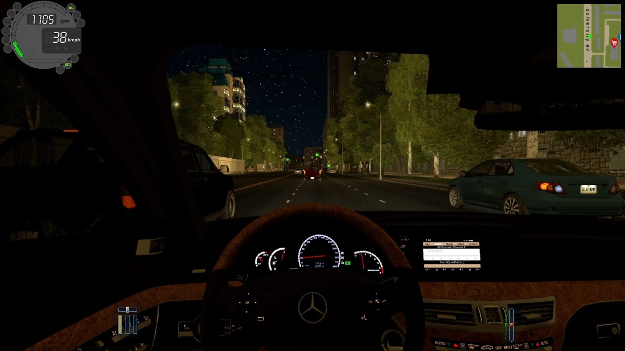 City Car Driving - Mercedes-Benz S65 AMG Extended Night Drive [FHD ...