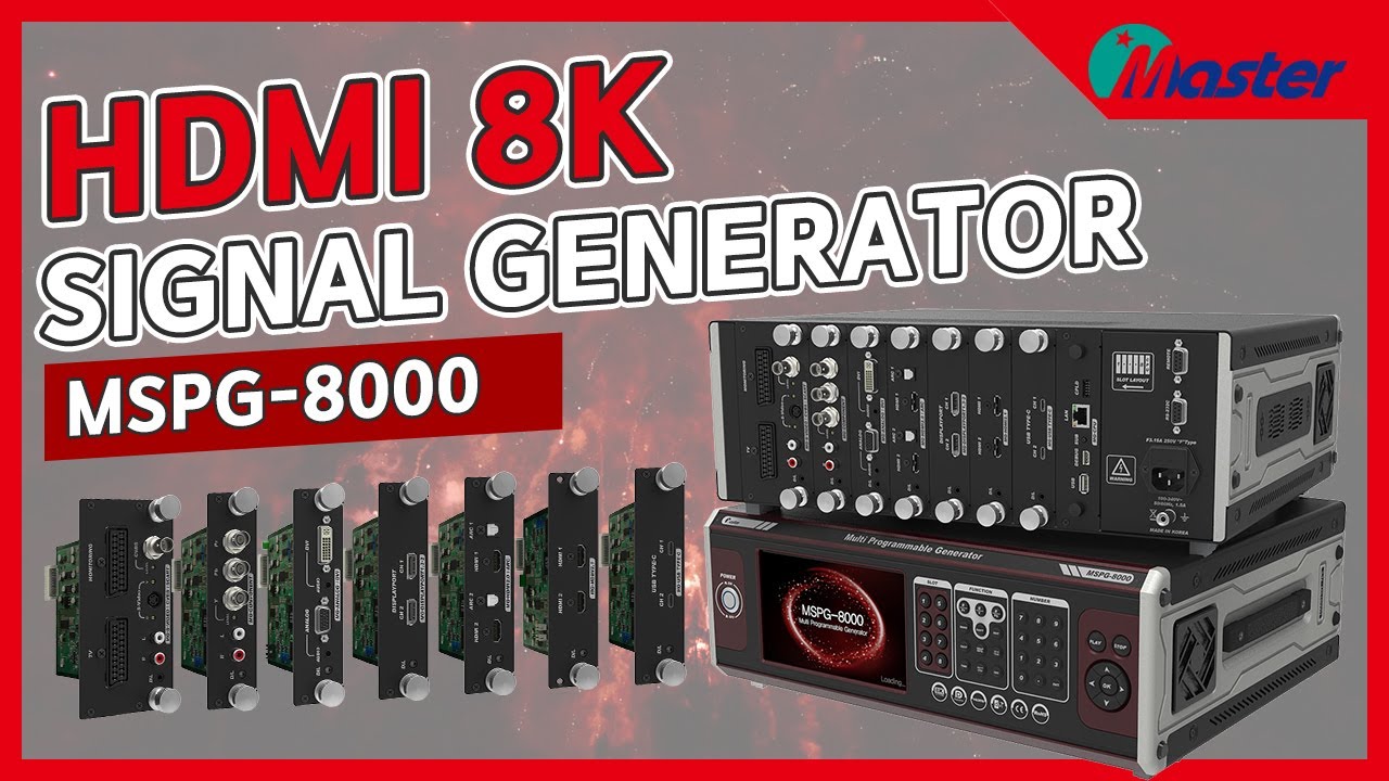 8K HDMI GENERATOR - MSPG-8000 / Video signal Generator / Video Pattern ...