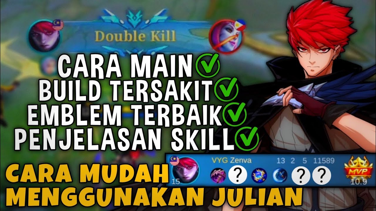 TUTORIAL JULIAN UNTUK PEMULA - Cara Menggunakan Julian Mobile Legends ...