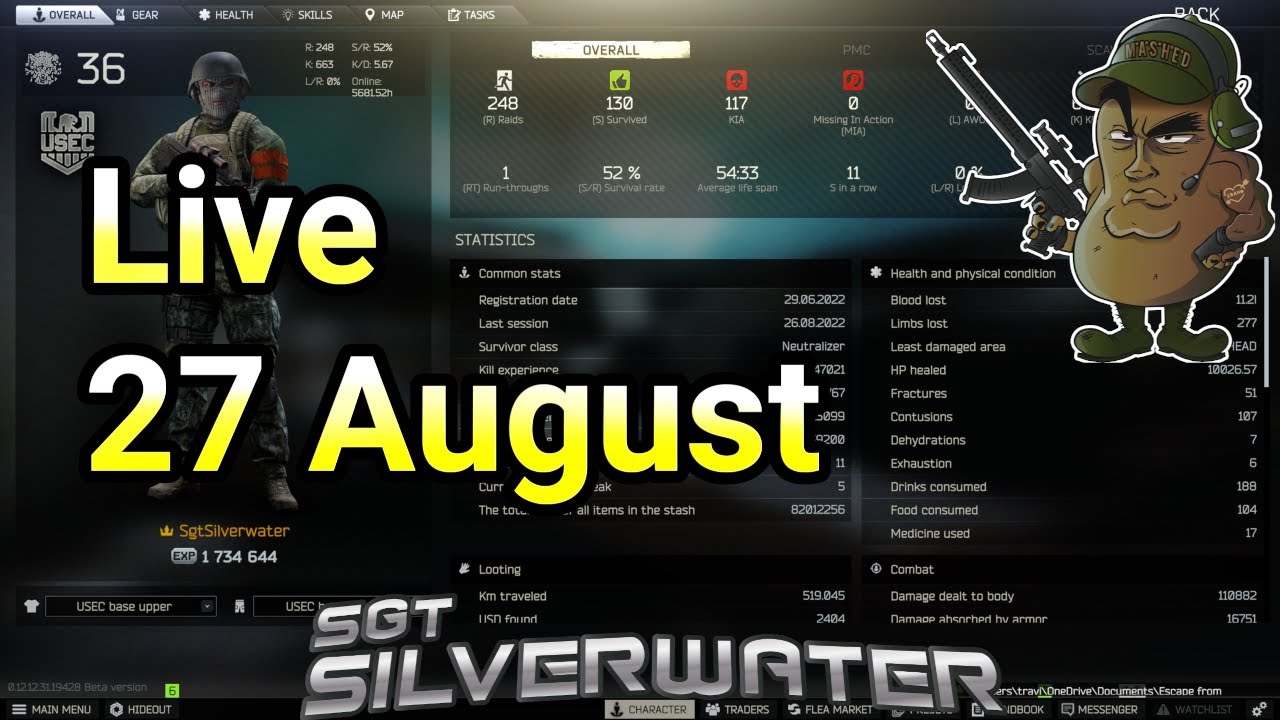 🔴LIVE🔴Saturday Night Dying Simulator 2022 -- Escape from Tarkov - YouTube