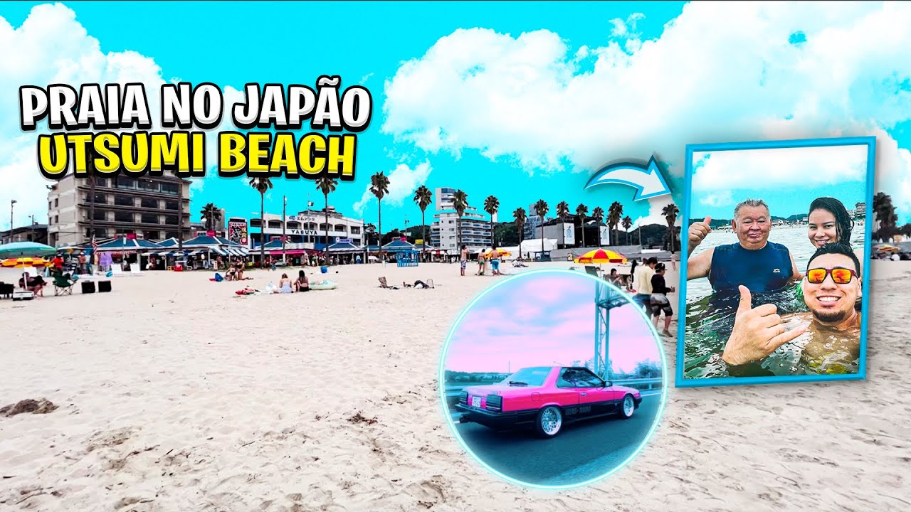 FUI PARA A PRAIA SEM ONDAS 😎 ( UTSUMI BEACH ) - YouTube
