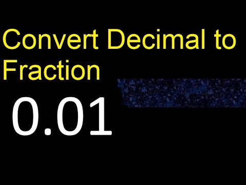 Convert 0.01 to fraction . How to convert decimals to fractions ...
