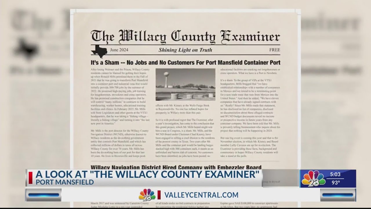A look at "The Willacy County Examiner" - YouTube